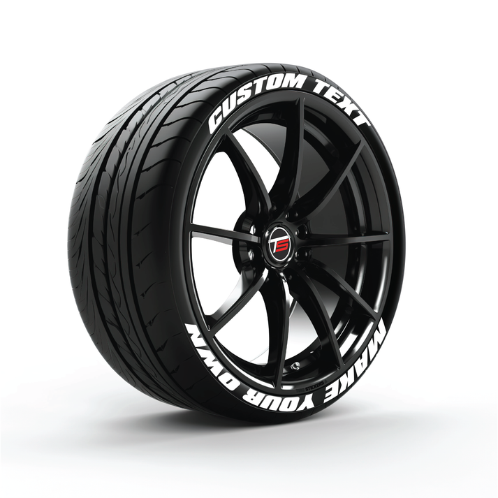 Custom Wording ,Create Your Own Text Tire Stickers – Custom and Brand ...