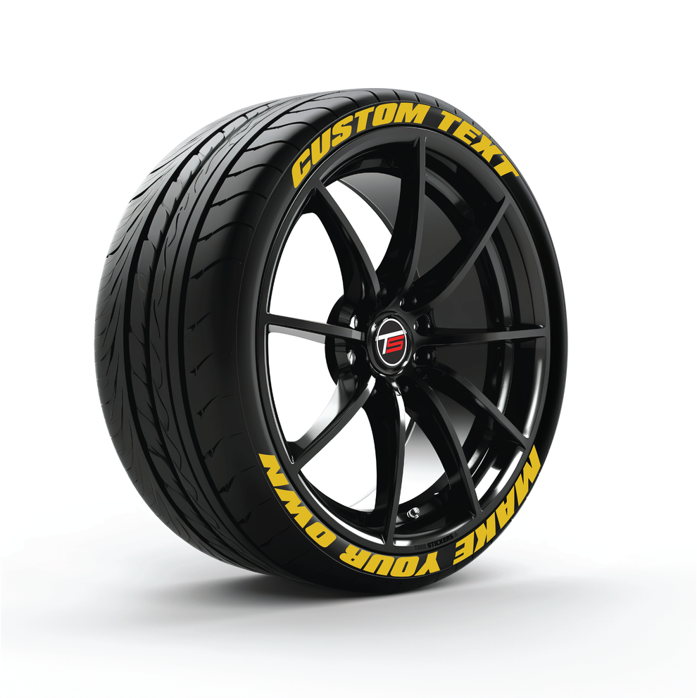 Custom Wording ,Create Your Own Text Tire Stickers – Custom and Brand ...