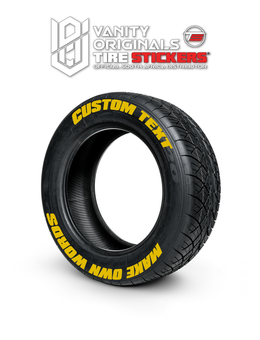 Custom Wording ,Create Your Own Text Tire Stickers – Custom and Brand ...