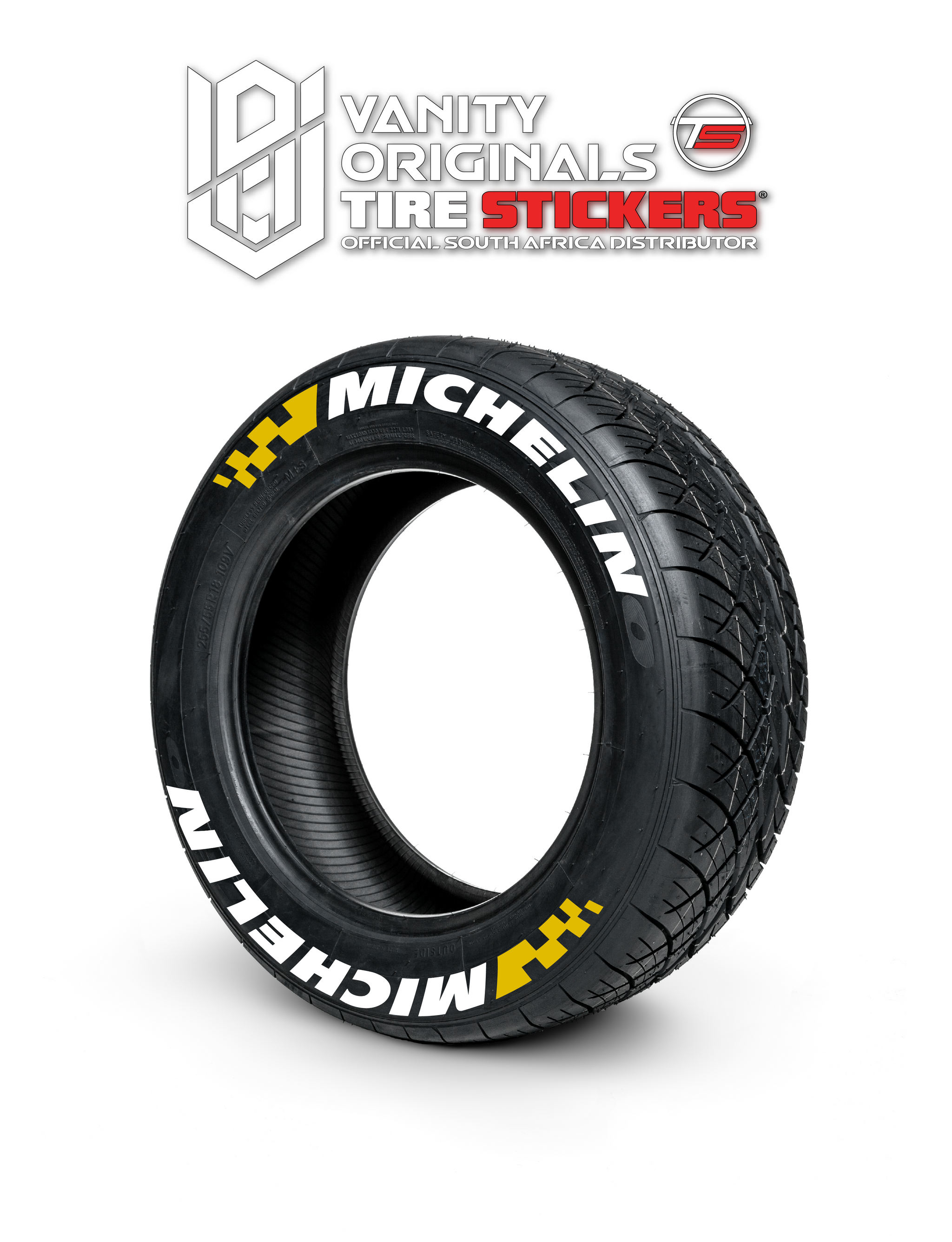 Michelin Flag Tire Stickers – Custom and Brand Tyre Lettering